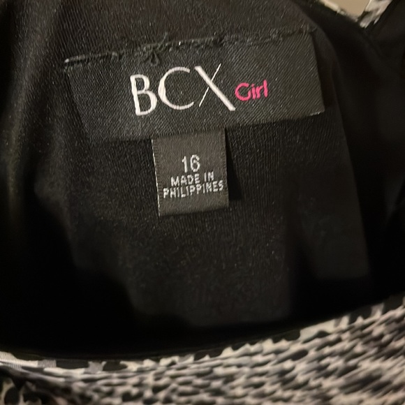 BCX | Dresses | Bcx Girls Floral Black And White Dress | Poshmark